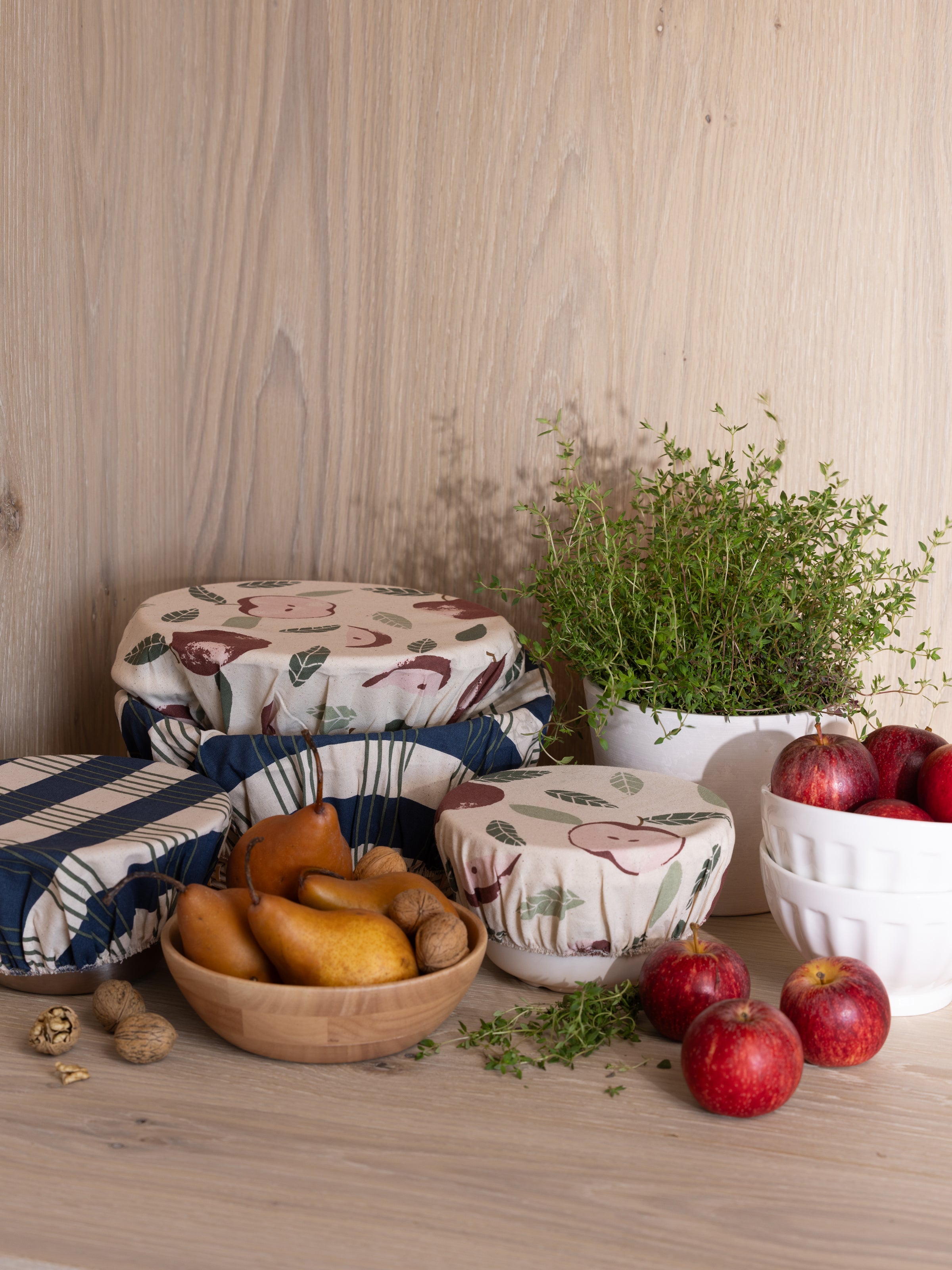 Apple Grove Dish Cover Set of 4 | Wallace Cotton