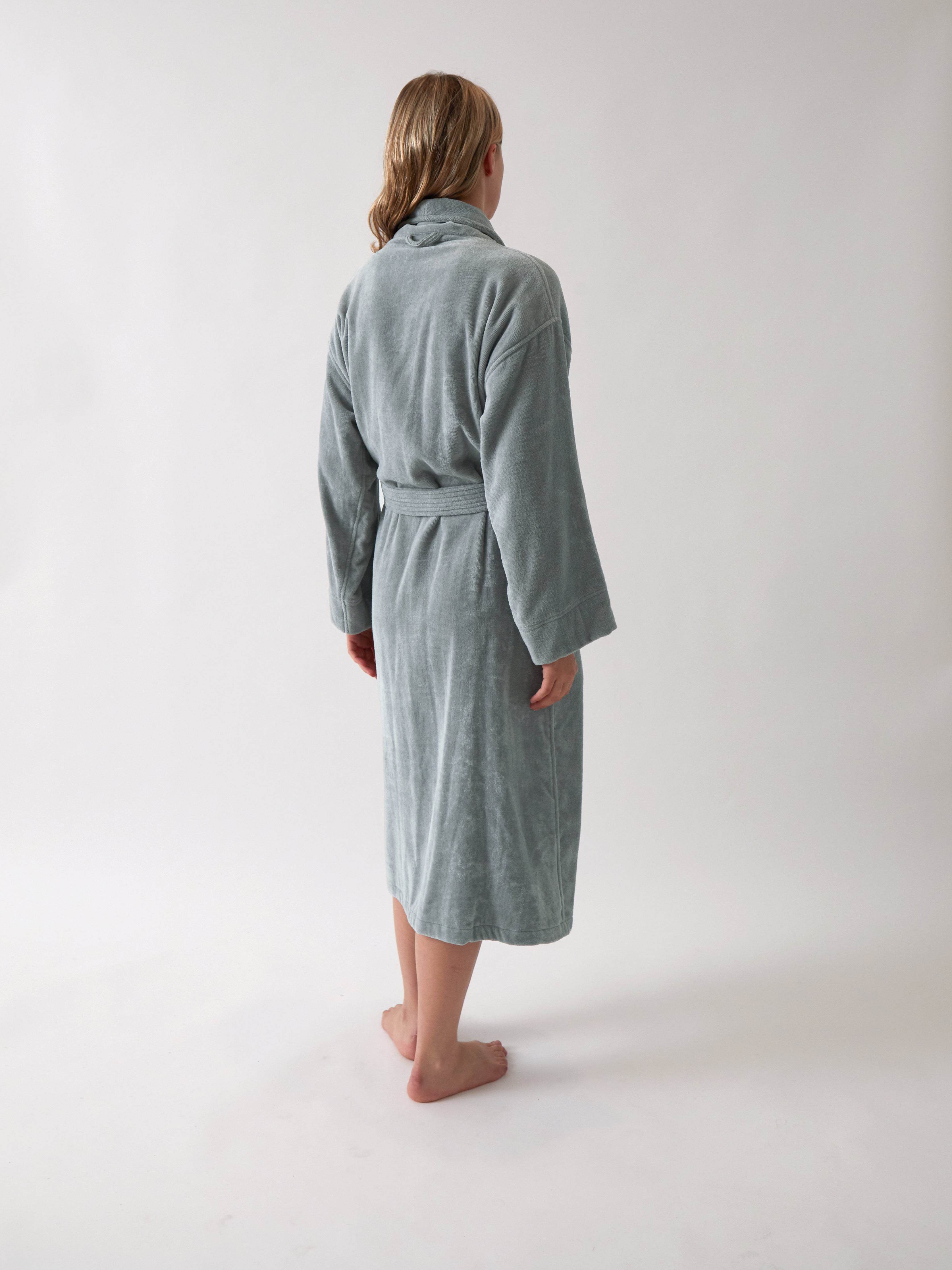 Carter Robe in French Blue – Wallace Cotton