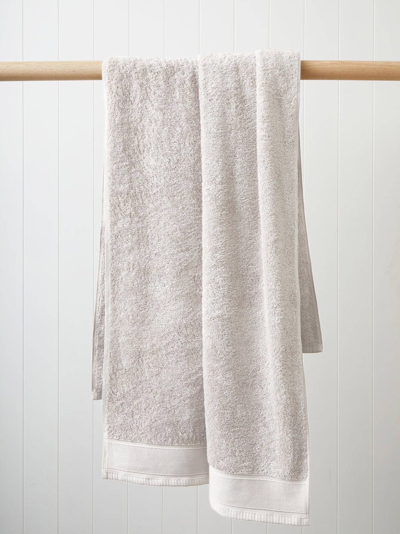 Oasis Bath Sheet in Stone | Wallace Cotton