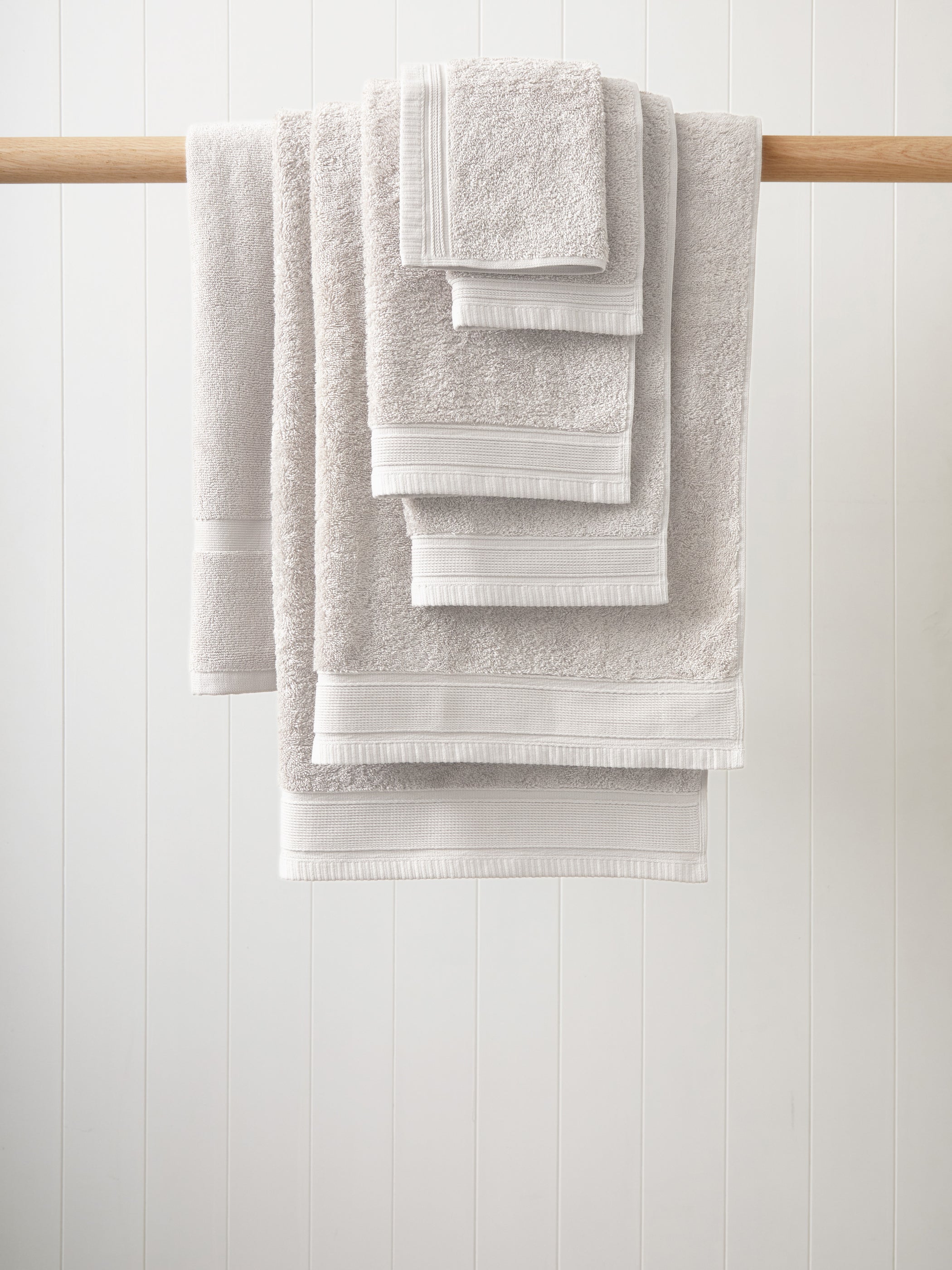 Oasis Towel Set in Stone | Wallace Cotton